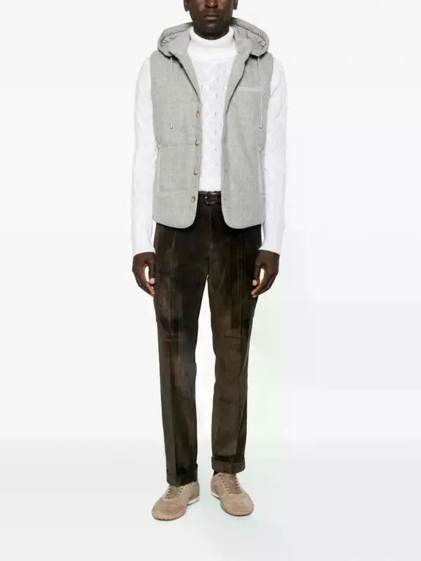 GRAN SASSO Quilted Hooded Gilet
