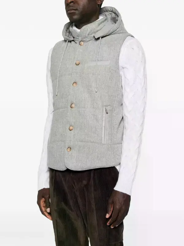 GRAN SASSO Quilted Hooded Gilet