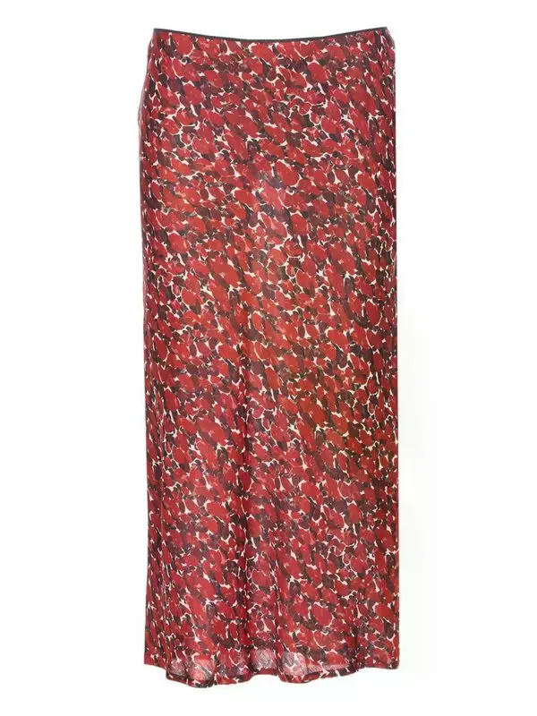 Saint Laurent Elasticated-waistband Midi Skirt