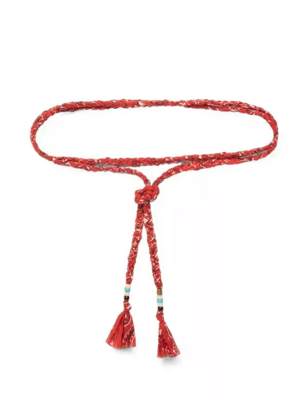 Alanui Braided Bandana-print Belt