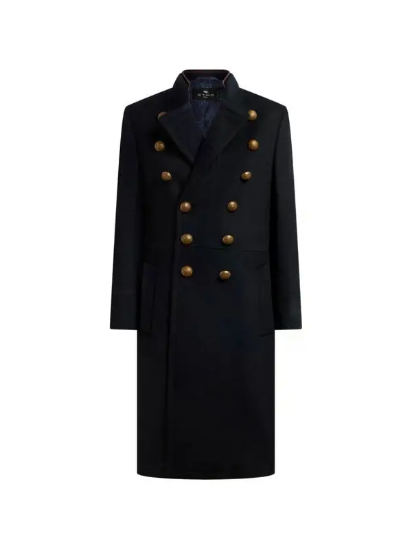 Etro Double-breasted Wool-blend Cloth Coat
