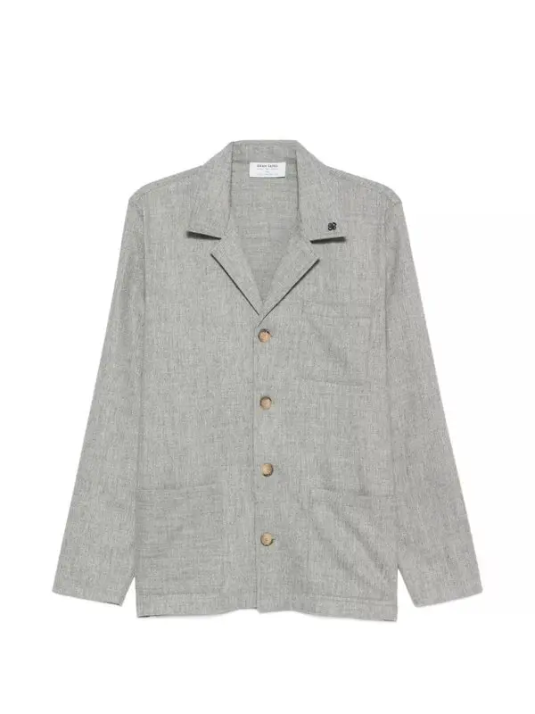 GRAN SASSO Button-up Notched-lapels Shirt