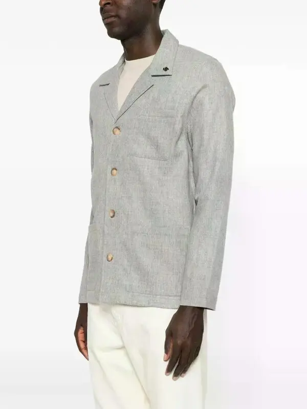 GRAN SASSO Button-up Notched-lapels Shirt