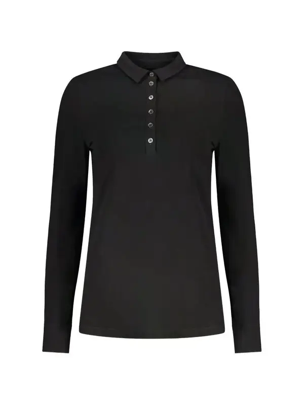 MOORER Long-sleeve Polo Top