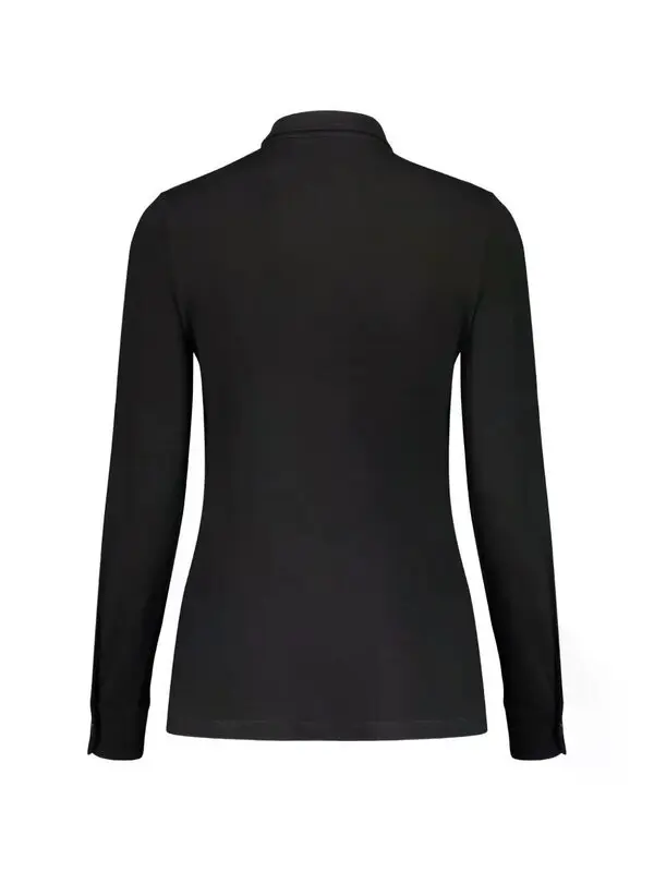 MOORER Long-sleeve Polo Top