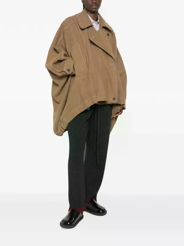 UMA WANG Oversized Asymmetric Hem Cape