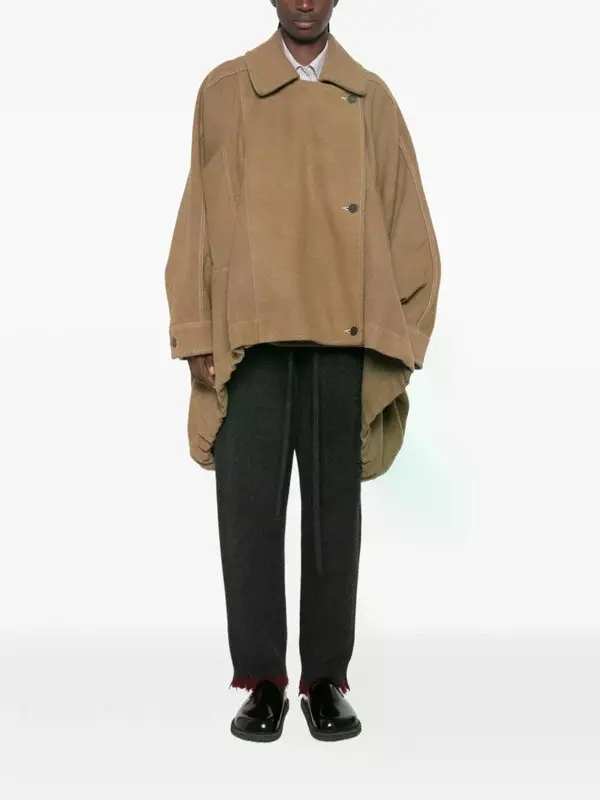 UMA WANG Oversized Asymmetric Hem Cape