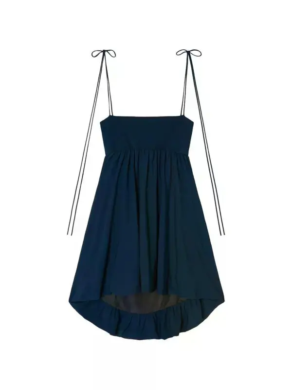 Alanui College Of Aloha Square-neck Mini Dress - Blue