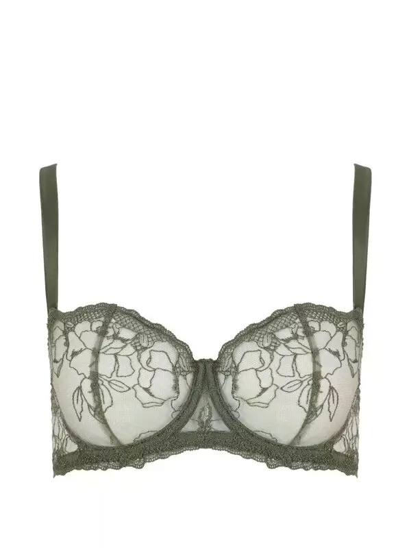 FLEUR OF ENGLAND Iona Lace Bra - Green