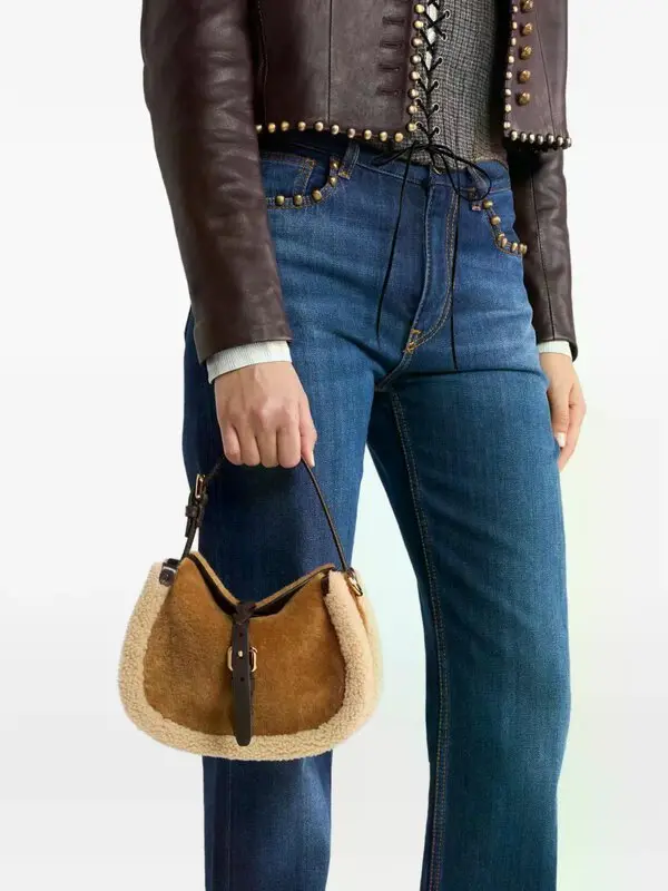 Etro Small Shearling Pony Bag