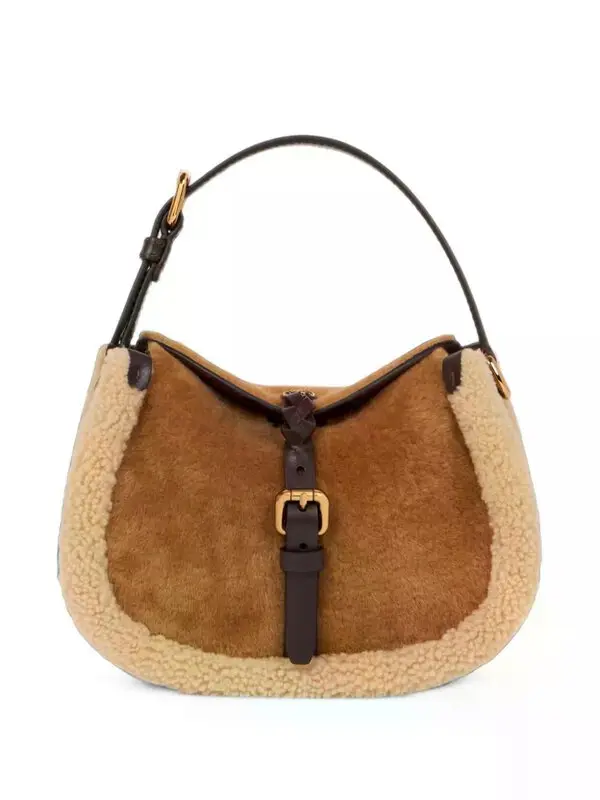 Etro Small Shearling Pony Bag - Brown