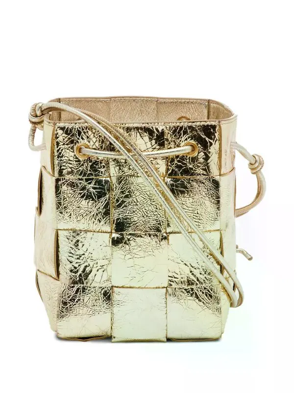 Bottega Veneta Small Cassette Bucket Bag - Gold