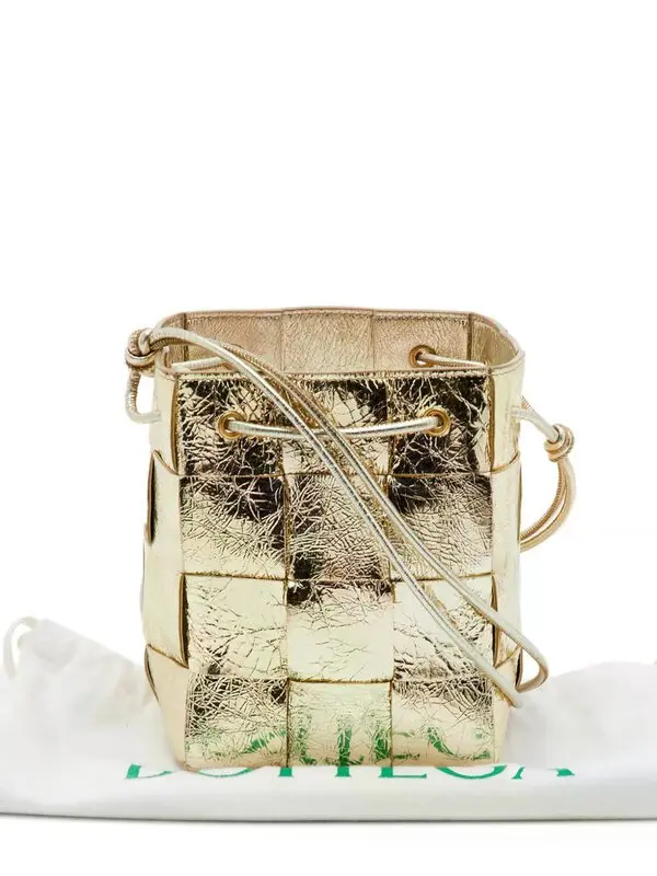 Bottega Veneta Small Cassette Bucket Bag - Gold
