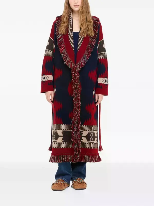 Alanui Icon Jacquard Fringed Coat