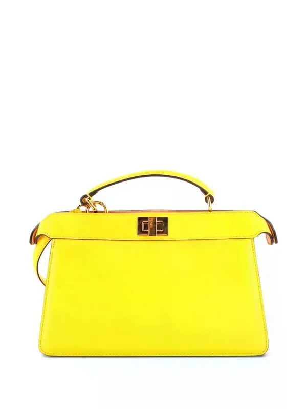 Fendi Peekaboo Iseeu East West Satchel - Yellow