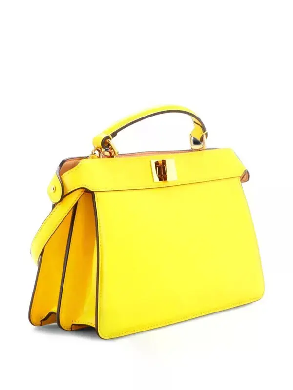 Fendi Peekaboo Iseeu East West Satchel - Yellow