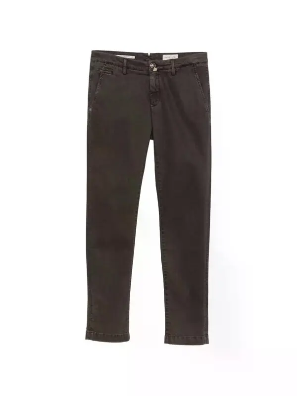 Jacob Cohen Logo-patch Straight-leg Trousers