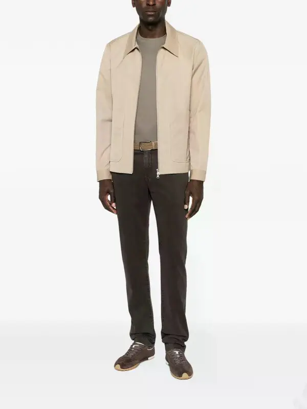Jacob Cohen Logo-patch Straight-leg Trousers