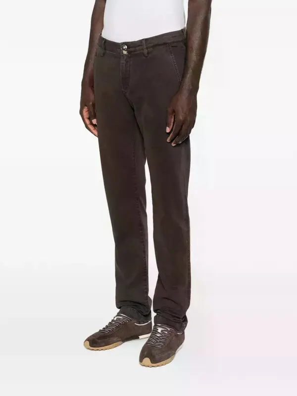 Jacob Cohen Logo-patch Straight-leg Trousers