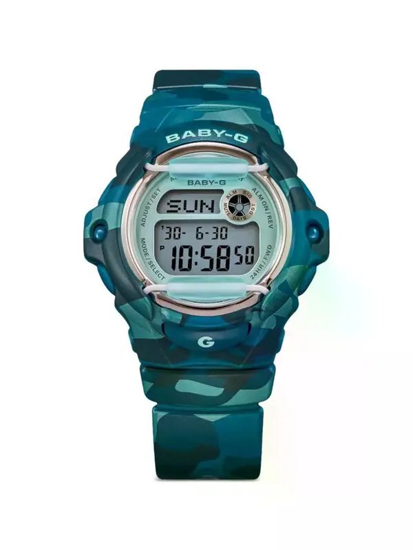 G-Shock Digital Watch With Camouflage Strap - Blue