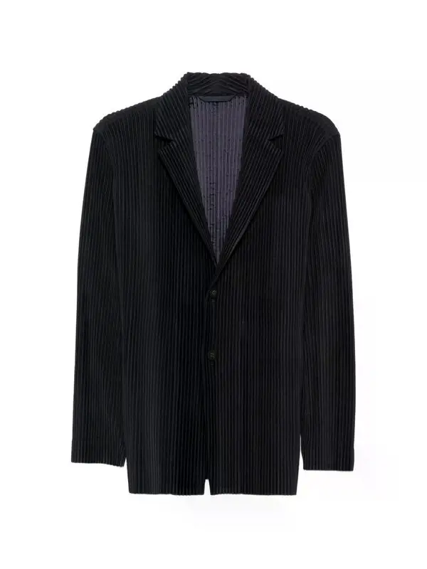 Issey Miyake Pleated Notch-lapel Blazer