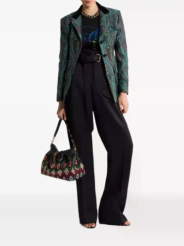 Etro Paisley Motif Jacquard Single-breasted Jacket