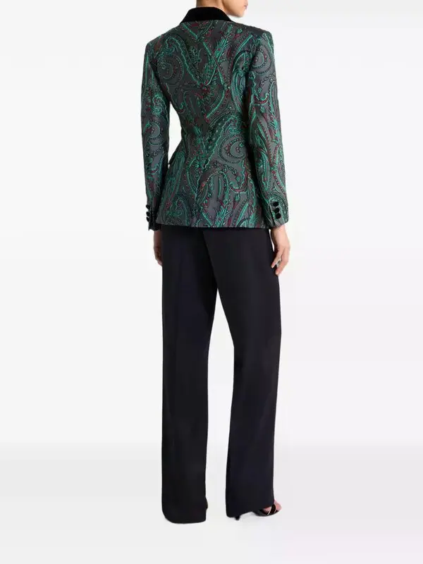 Etro Paisley Motif Jacquard Single-breasted Jacket