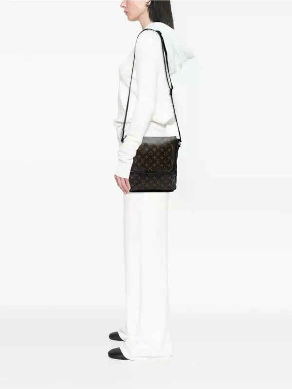 LOUIS VUITTON 2012 Monogram Macassar Bass Mm Crossbody Bag