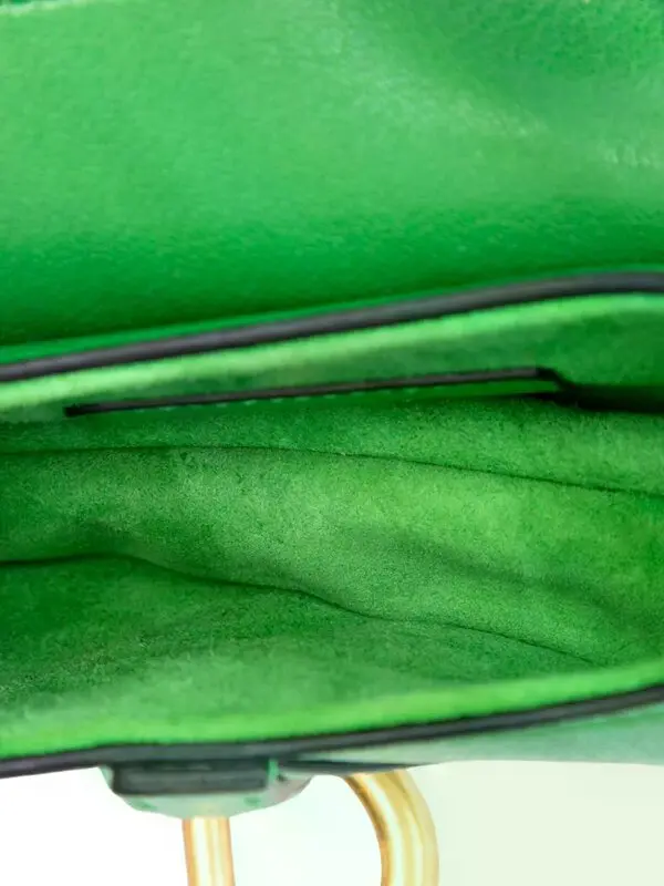 Dior 2022 Micro Goatskin Saddle Bag Satchel