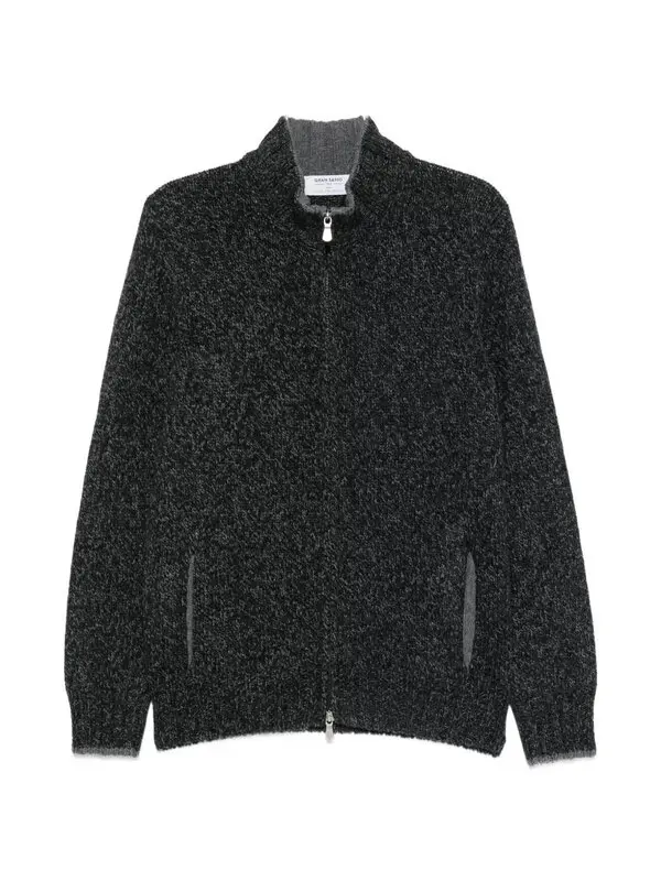 GRAN SASSO Zip-up Wool Cardigan
