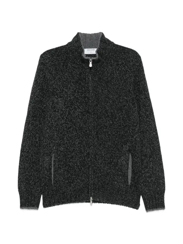 GRAN SASSO Zip-up Wool Cardigan