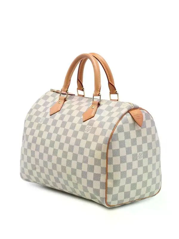 LOUIS VUITTON 2014 Damier Azur Speedy 30 Boston Bag