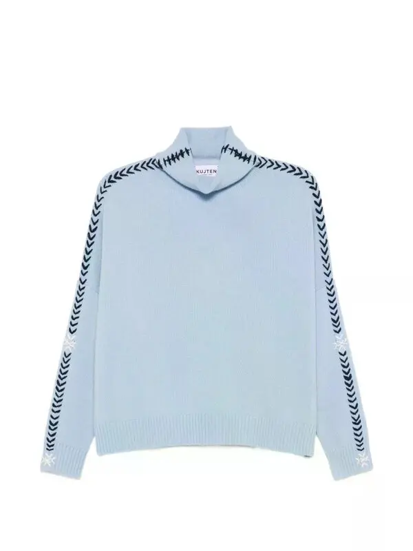 KUJTEN Thea Snow Long-sleeves Sweater - Blue