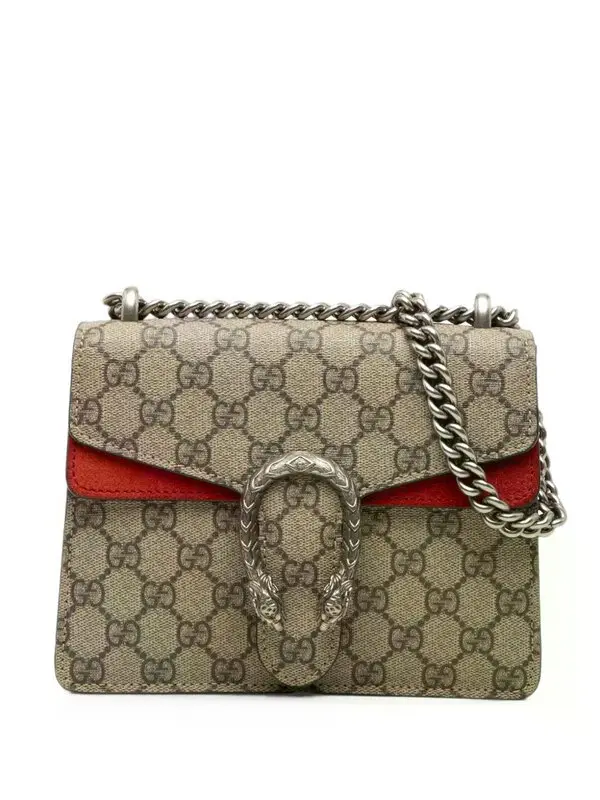 Gucci 2016-2026 Small Gg Supreme Dionysus Crossbody Bag - Red