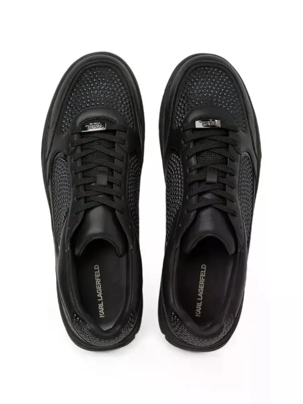 Karl Lagerfeld Embellished Lace-up Sneakers