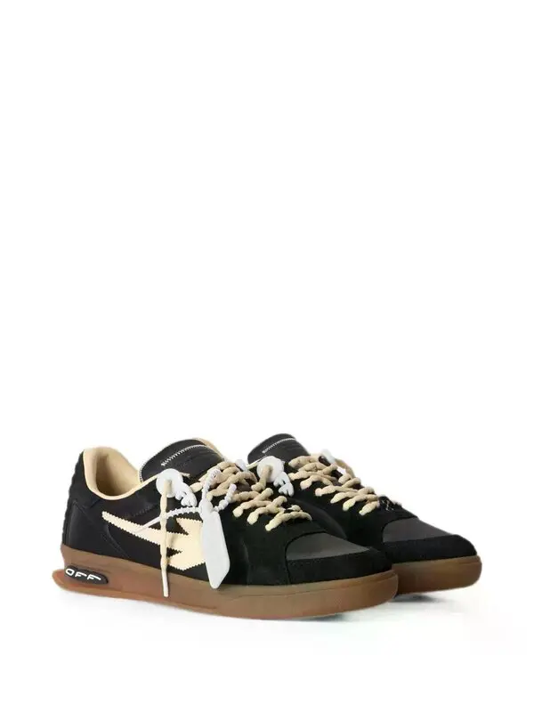 Off-White M-end Of Play-06209" Suede-panneled Sneakers - Black