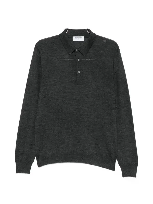 GRAN SASSO Button-fastening Polo Sweater