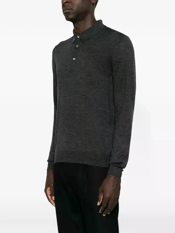 GRAN SASSO Button-fastening Polo Sweater
