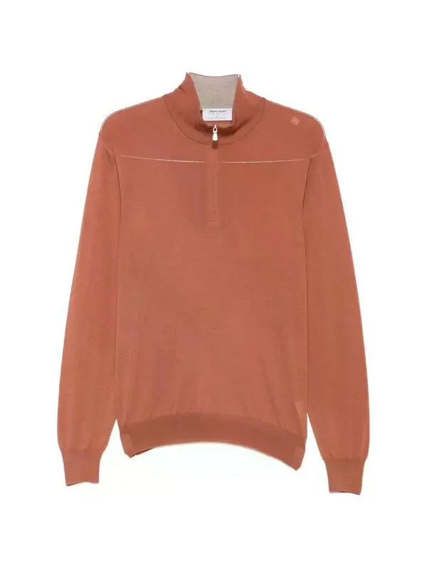GRAN SASSO Quarter-zip Knitted Sweater