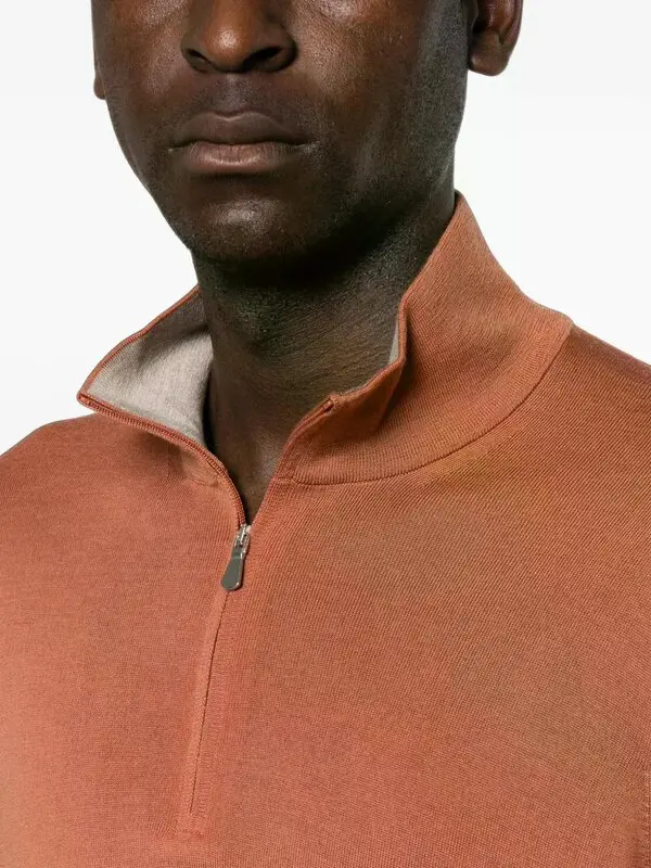 GRAN SASSO Quarter-zip Knitted Sweater