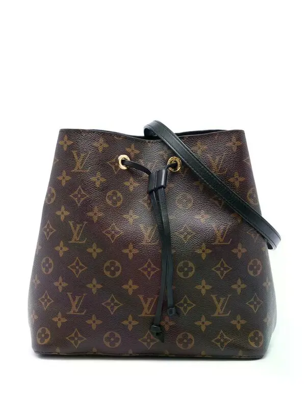 LOUIS VUITTON 2017 Monogram Neonoe Mm Bucket Bag - Black