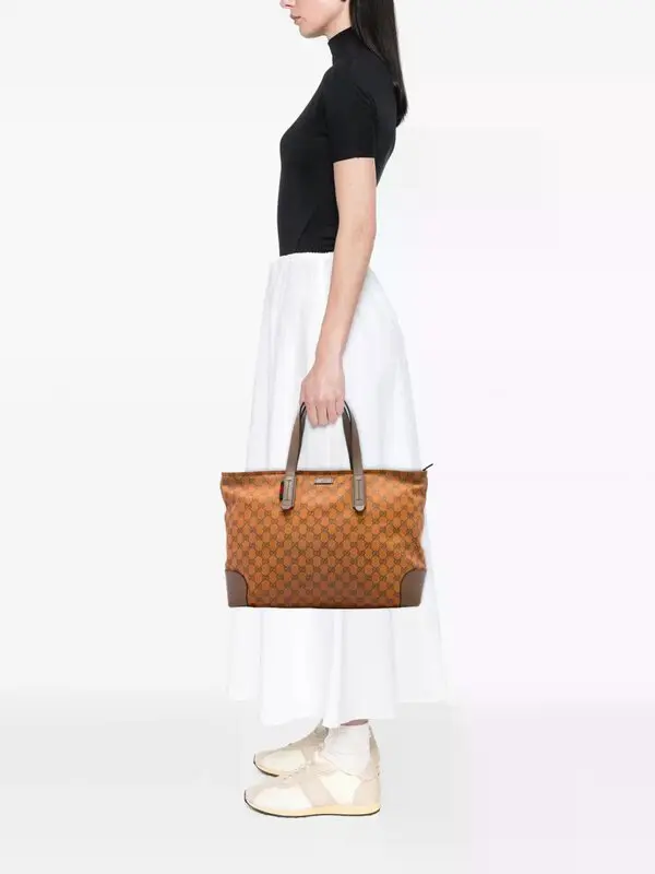 Gucci 2016-2026 Gg Canvas Web Tote Bag