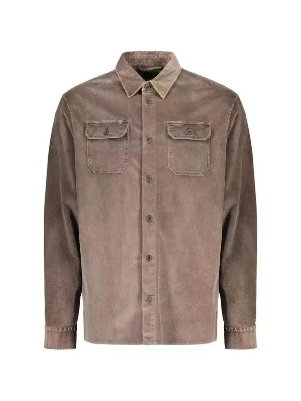 Paul & Shark Corduroy Flap-pocket Shirt