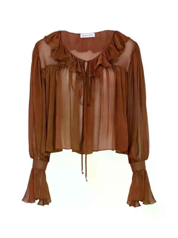 Raquel Diniz Camille Ruffled Blouse - Brown