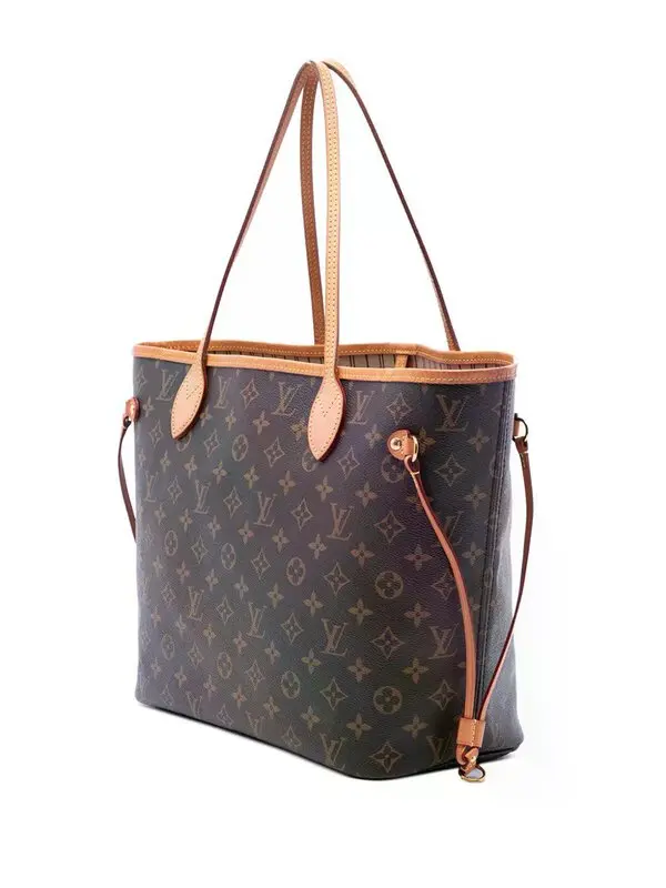 LOUIS VUITTON 1990-2026 Monogram Neverfull Mm Tote Bag - Brown