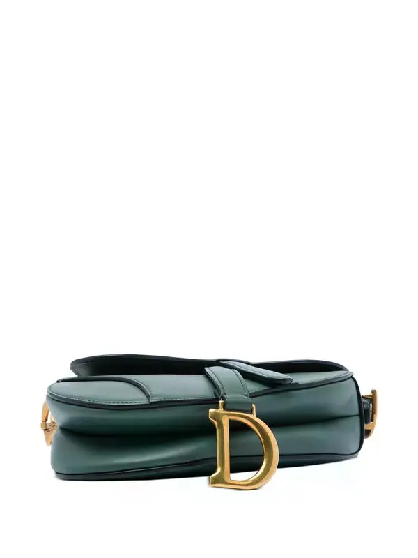 Dior 2009 Mini Smooth Calfskin Saddle Bag - Green