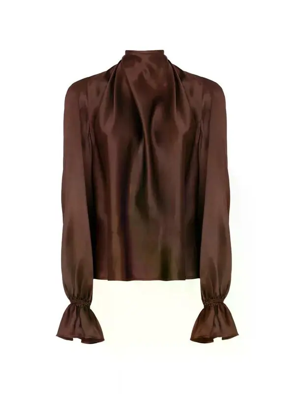 Raquel Diniz Moona Long-sleeve Blouse - Brown