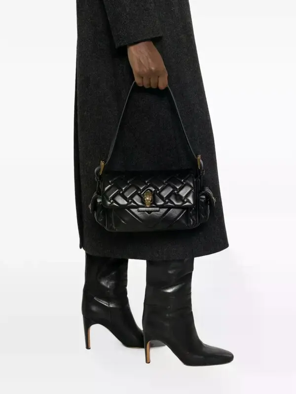 Kurt Geiger Eagle-motif Quilted Shoulder Bag - Black