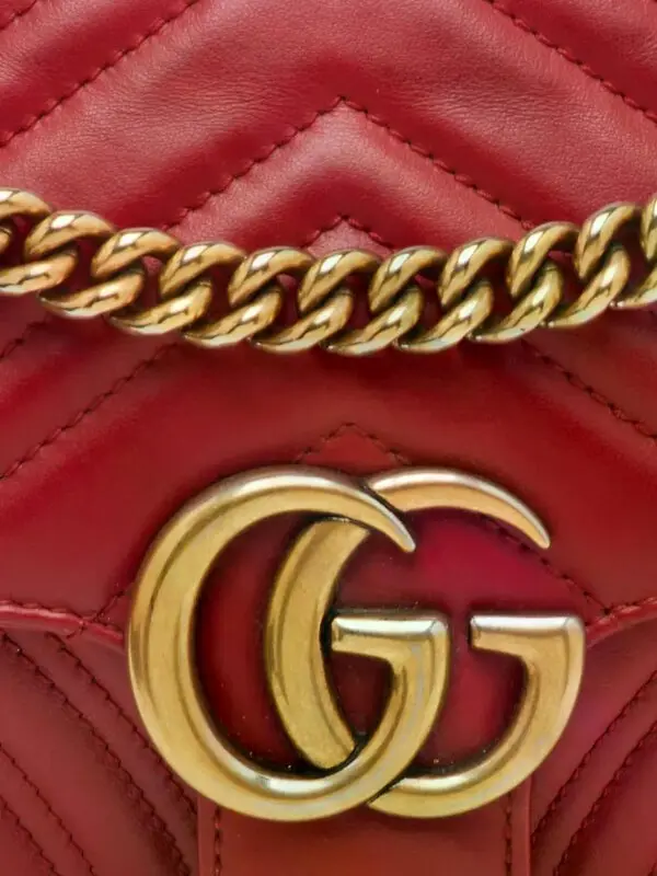 Gucci Gg Marmont Foldover-top Crossbody Bag
