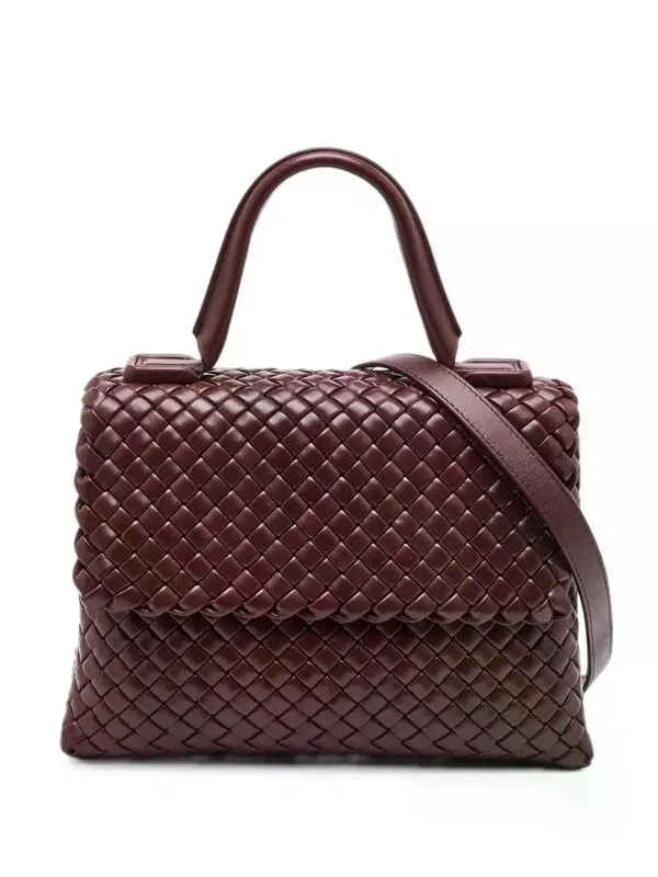 Bottega Veneta Patti Intrecciato Tote Bag - Red